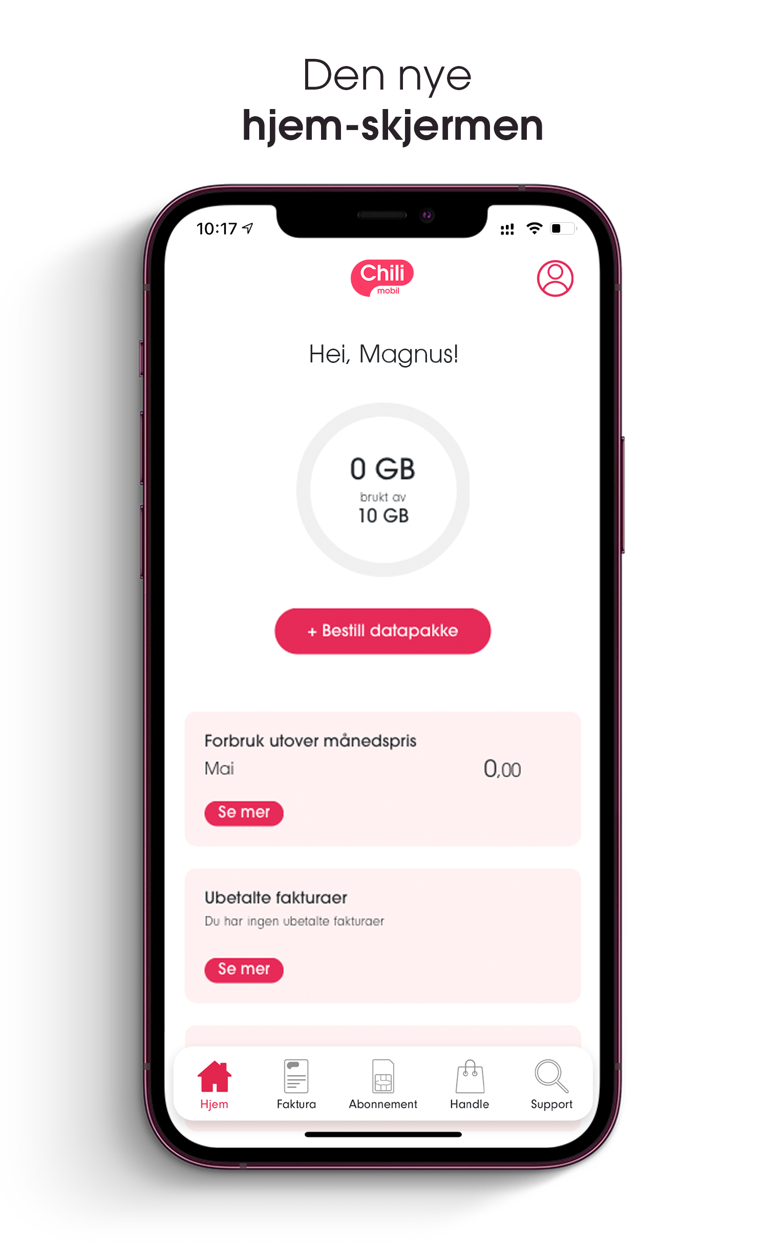 MinChili-app og Min Side | Chilimobil
